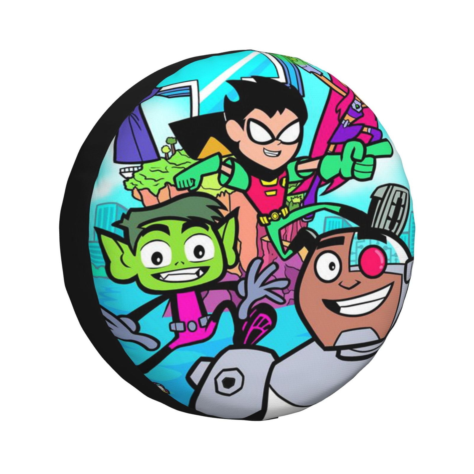 Teen Titans Go Spare Tire Cover for RV SUV Truck Travel Cartoon Trailer ...