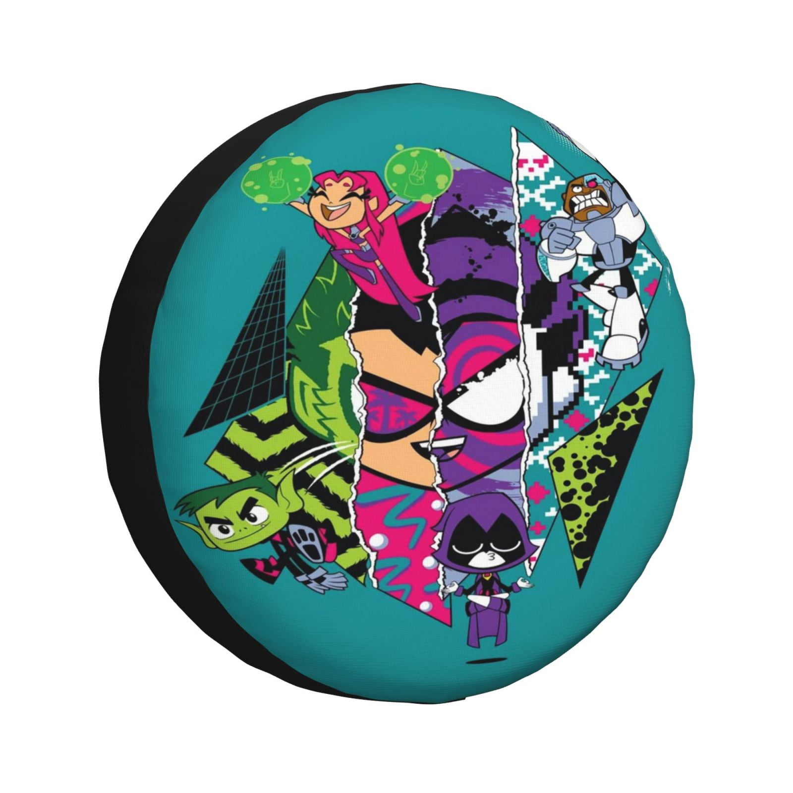 Teen Titans Go Spare Tire Cover for RV SUV Truck Travel Cartoon Trailer ...