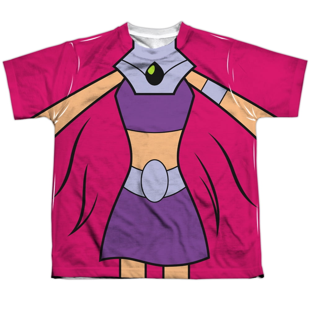 Teen Titans Go - Starfire Uniform (Front/Back Print) - Youth Short ...