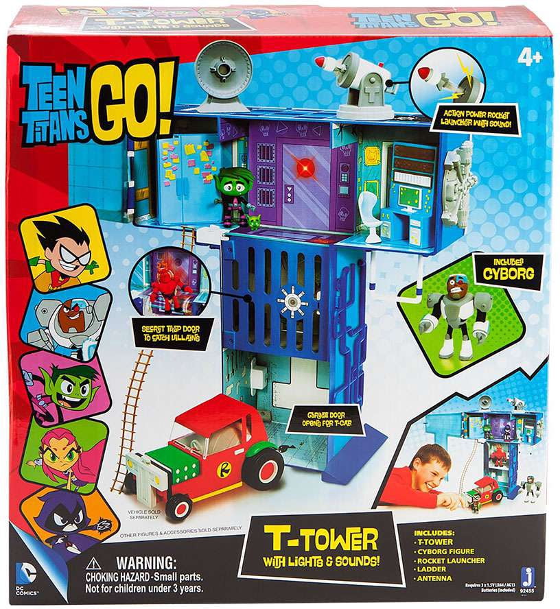 Teen Titans Go! T-Tower Playset (Lights & Sounds) - Walmart.com