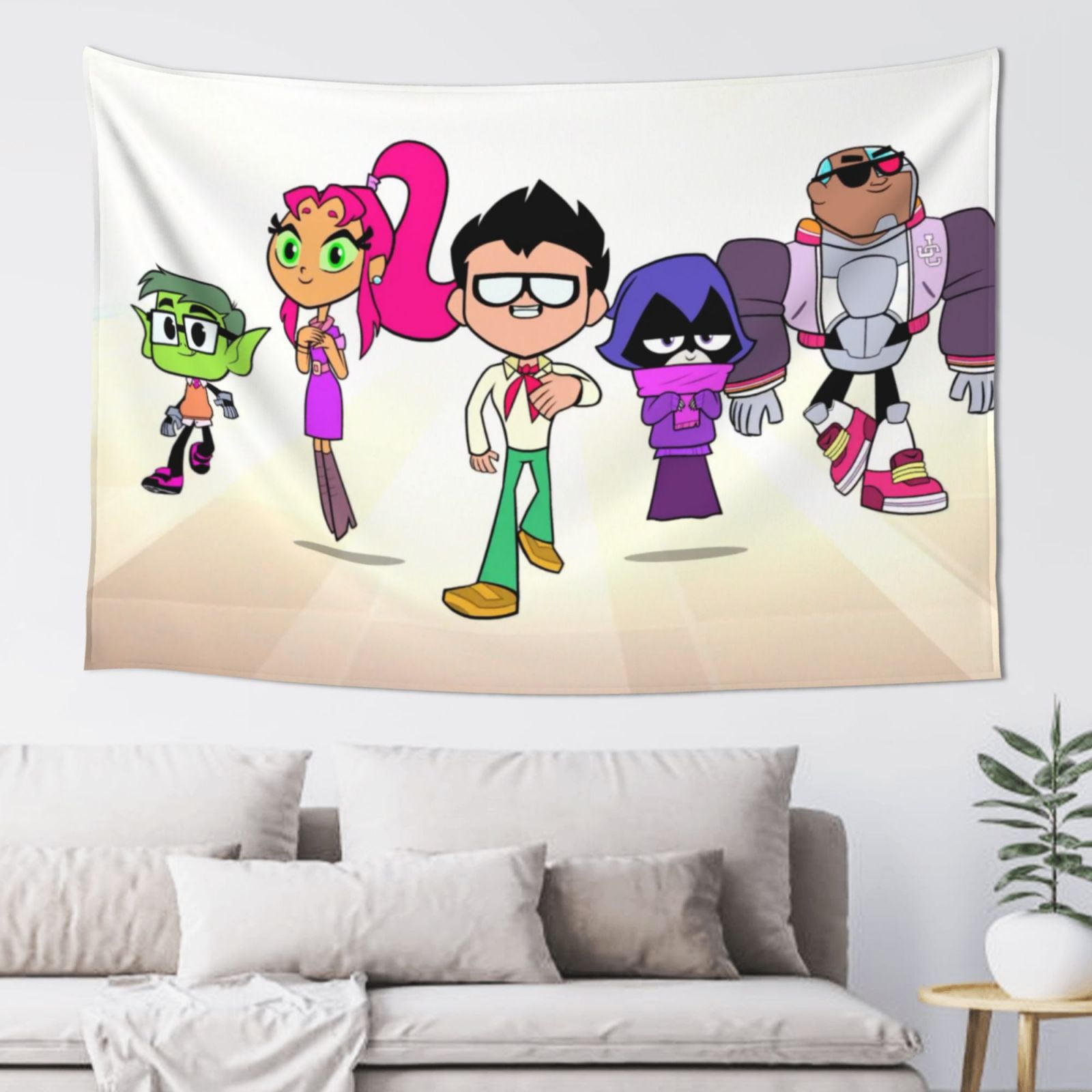 Teen Titans Go! Tapestry Wall Hanging Home Decoration Wall Blanket ...