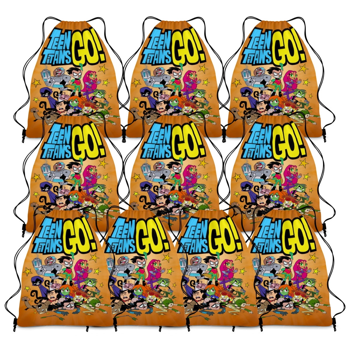 Teen Titans Go Theme 10 drawstring bag combinations 16*13.4in - Walmart.com