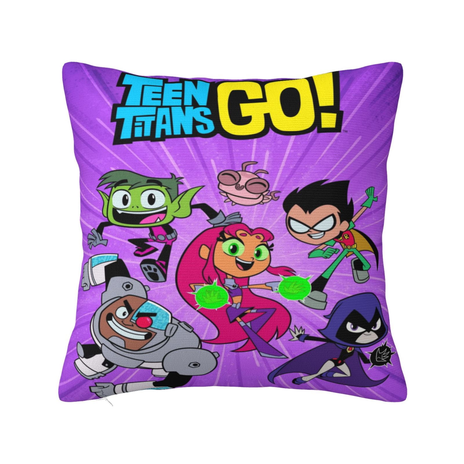 Teen Titans Go Throw Pillow Covers 12"x12" Inch, Modern Decor Pillow ...