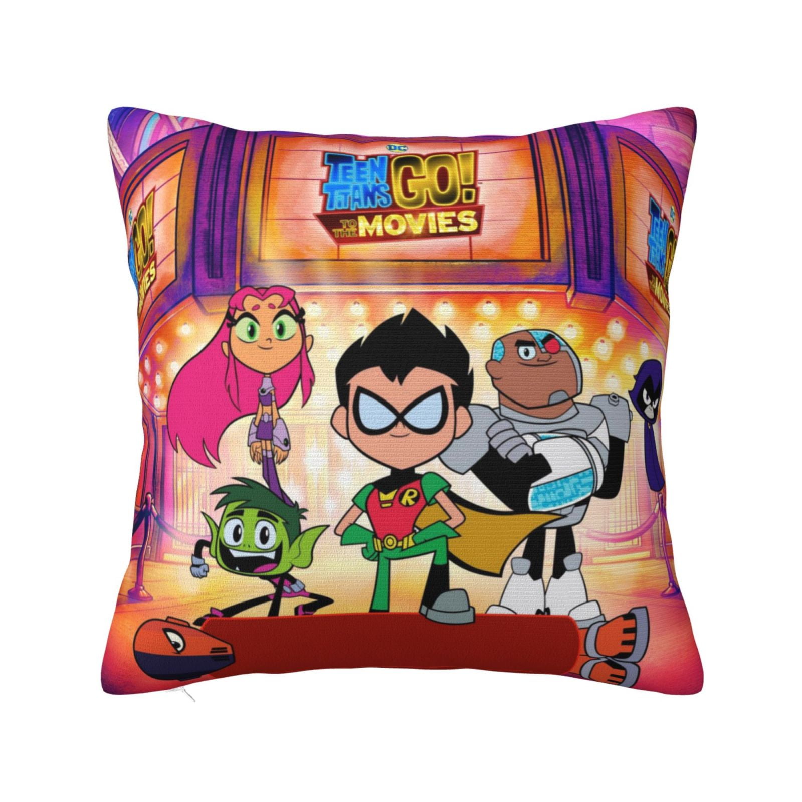 Teen Titans Go Throw Pillow Covers 22"x22" Inch, Modern Decor Pillow ...