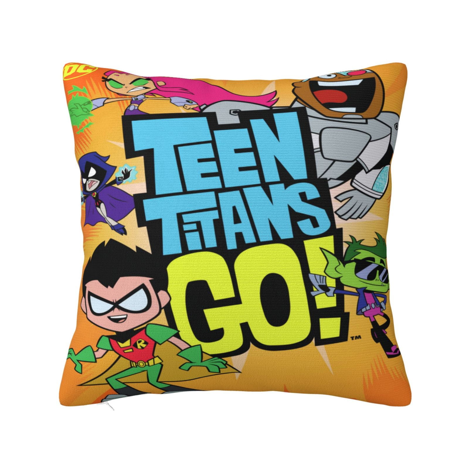 Teen Titans Go Throw Pillow Covers 26"x26" Inch, Modern Decor Pillow ...