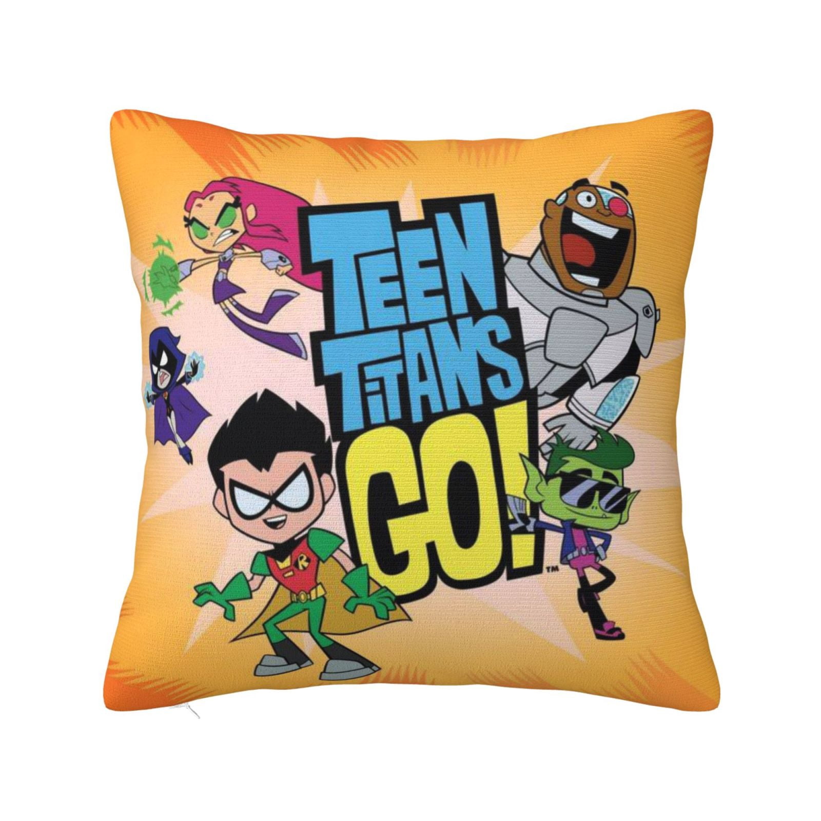 Teen Titans Go Throw Pillow Covers 26"x26" Inch, Modern Decor Pillow ...