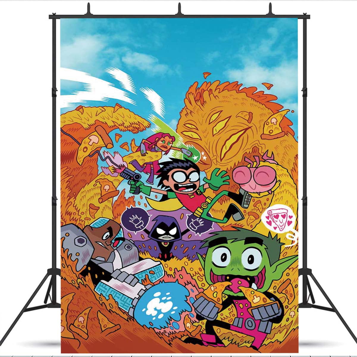 Teen Titans Go school Poster Backdrop Banner Party Supplies Birthday ...