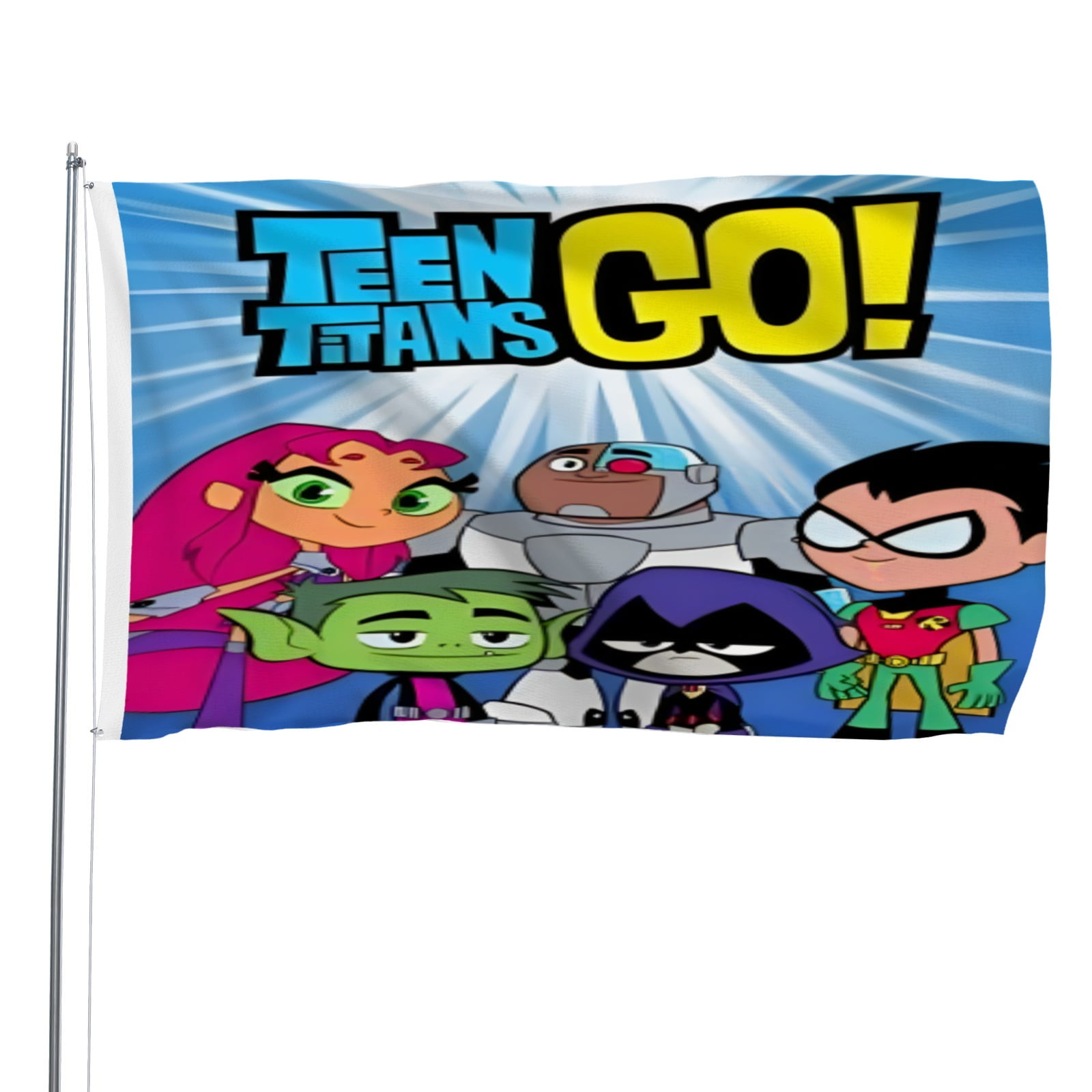Teen Titans flag perfect for outdoor decoration, can be hung indoors, outdoor lawn, balcony ...