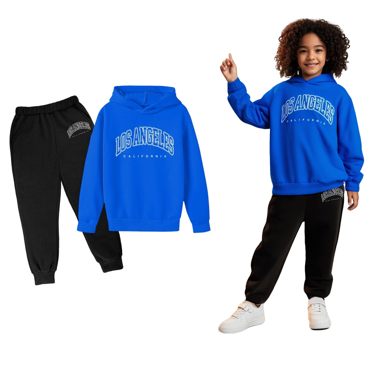 Teen Tracksuit Athletic Sweatsuits Sets,2PC Long Sleeve Letter Pattern ...