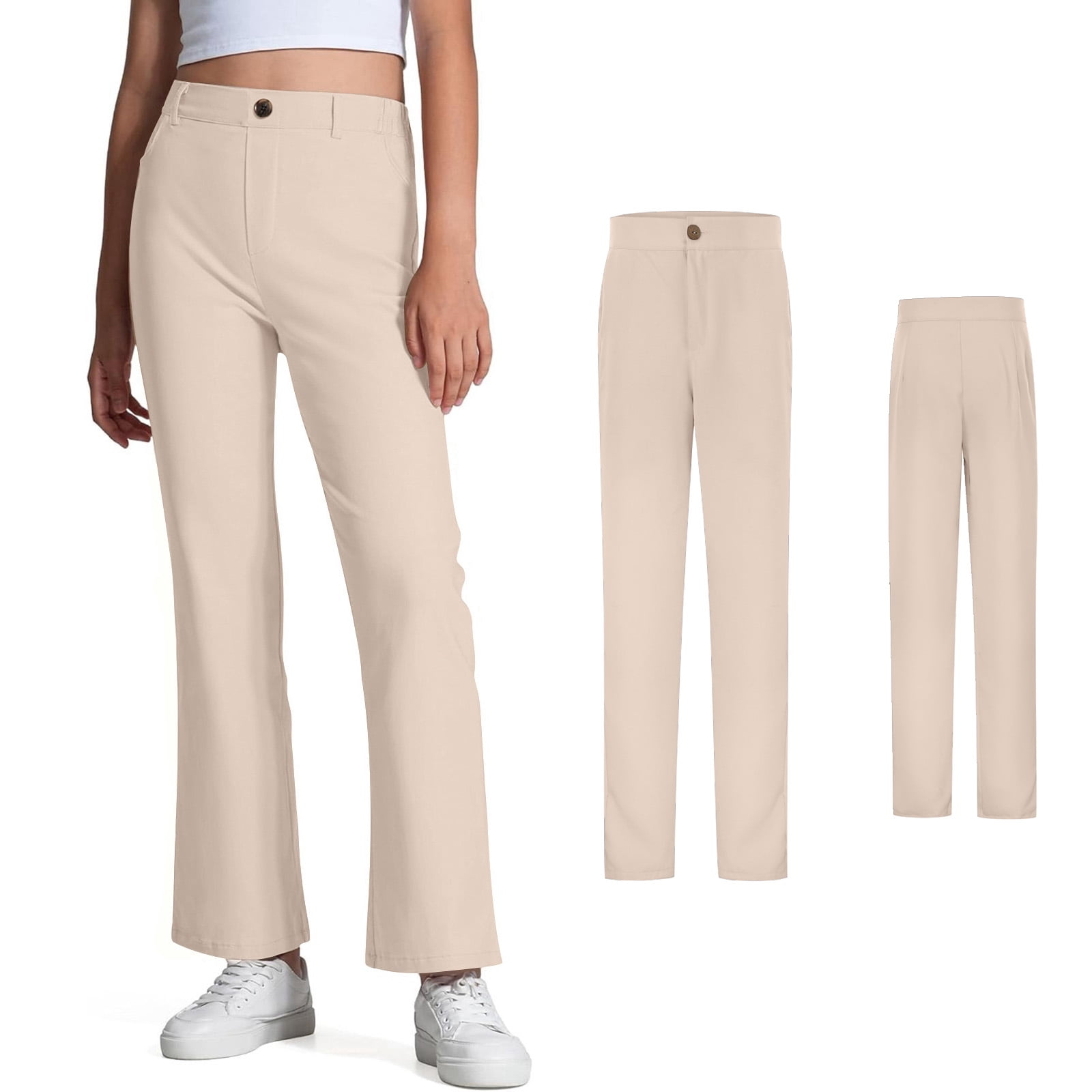 Teen Uniform Pants For Girls Skinny Pants Kids Dress Pants With Pockets ...