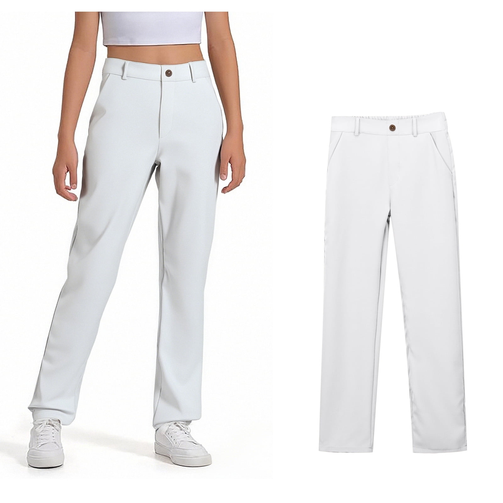 Teen Uniform Pants for Girls Skinny Pants Stretch Pants With Pockets ...
