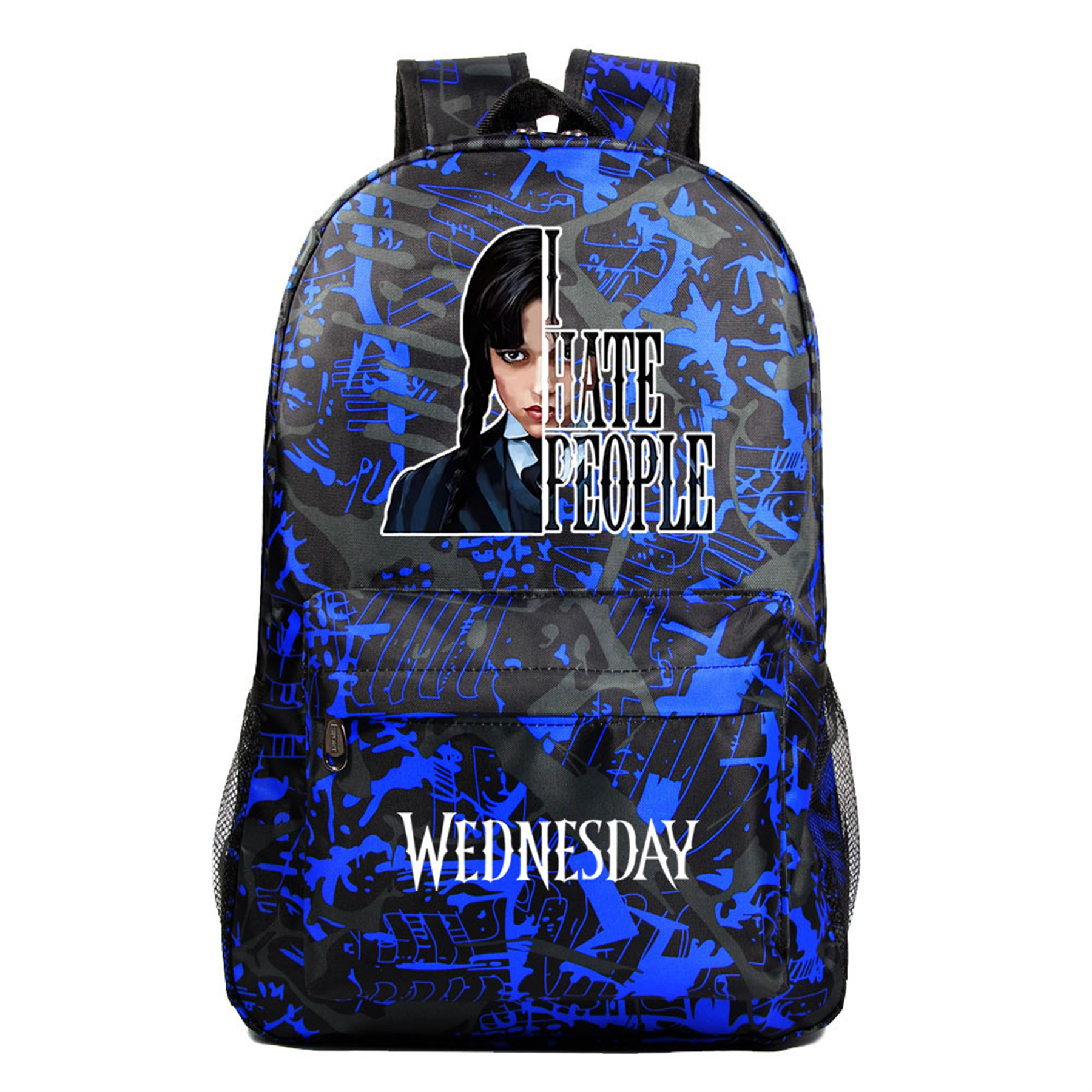 Teen Wednesday Addams Graphic Knapsack Student Back to School ...
