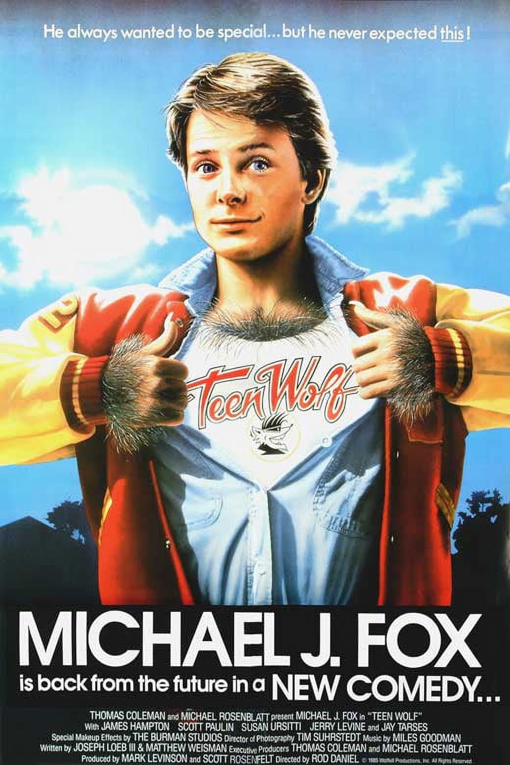 Teen Wolf (1985) 27x40 Movie Poster - Walmart.com