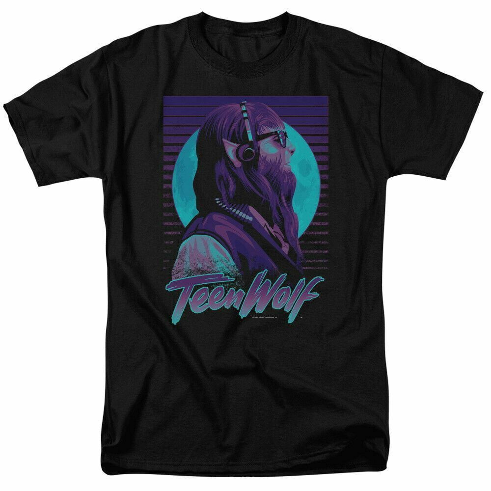 Teen Wolf Headphone Wolf T Shirt Mens Licensed Movie Tee Scott Howard ...