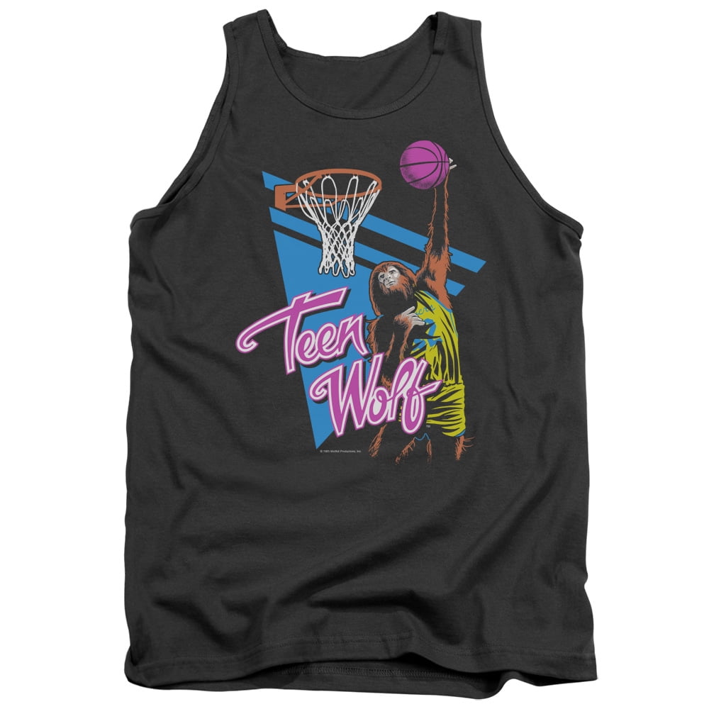 Teen Wolf Slam Dunk Adult Tank Top Charcoal - Walmart.com