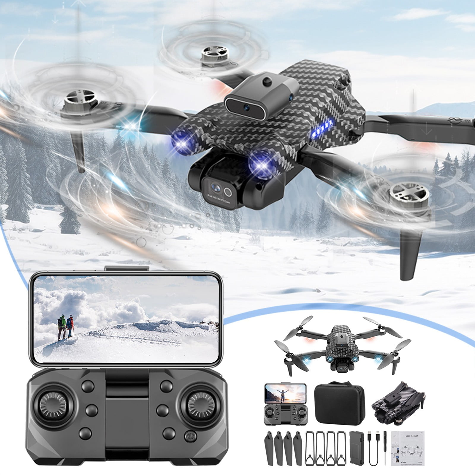 Teenage Boys Gifts Ideas, Drones with Camera, Brushless Motor Drones ...