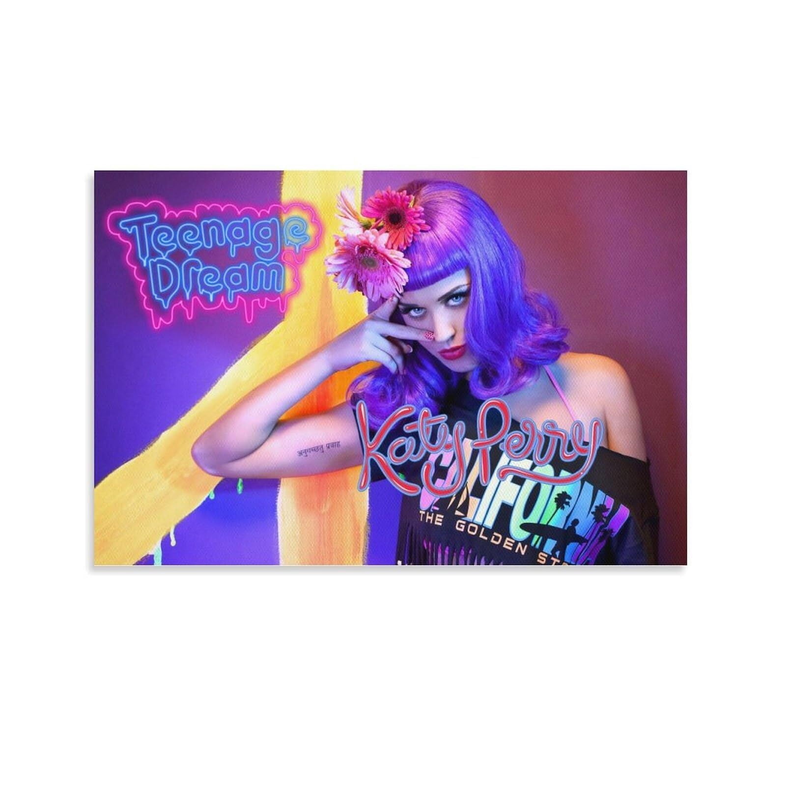 Teenage Dream by Katy Perry Canvas Poster Bedroom Decoration Landscape ...