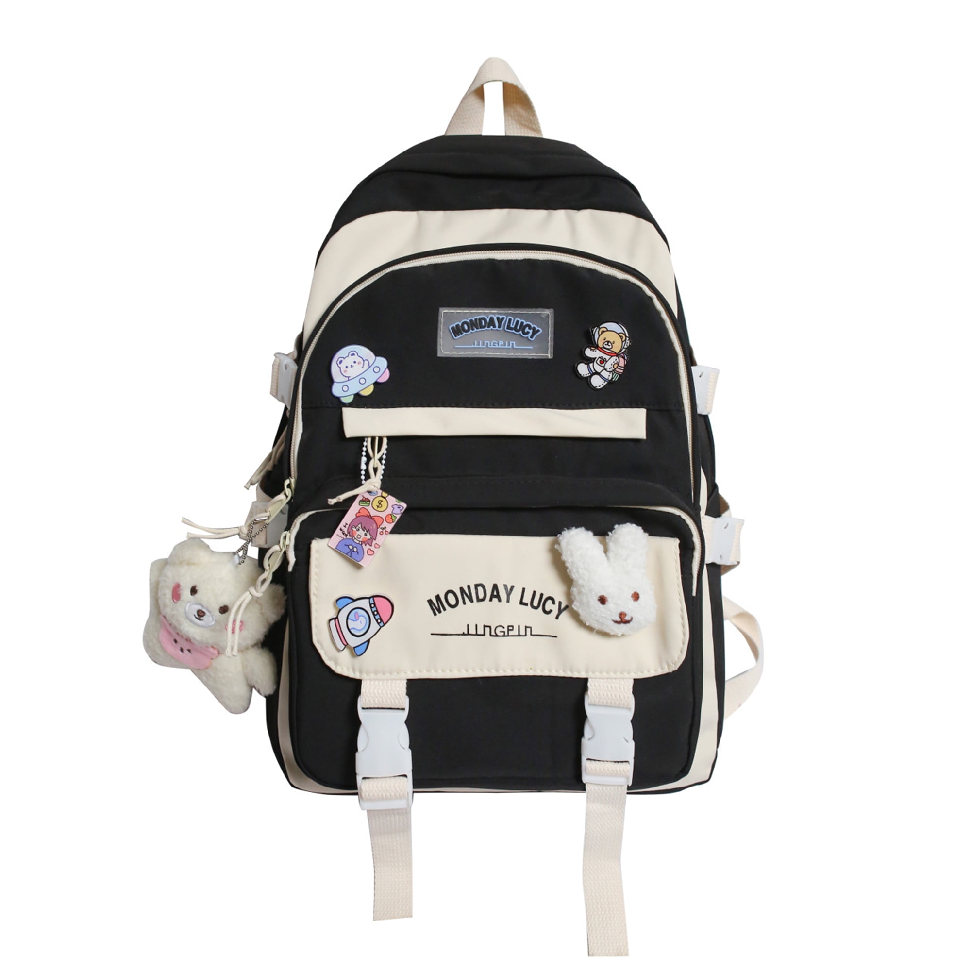 Teenage Girls Backpack School Bag Kawaii Harajuku High Capacity ...