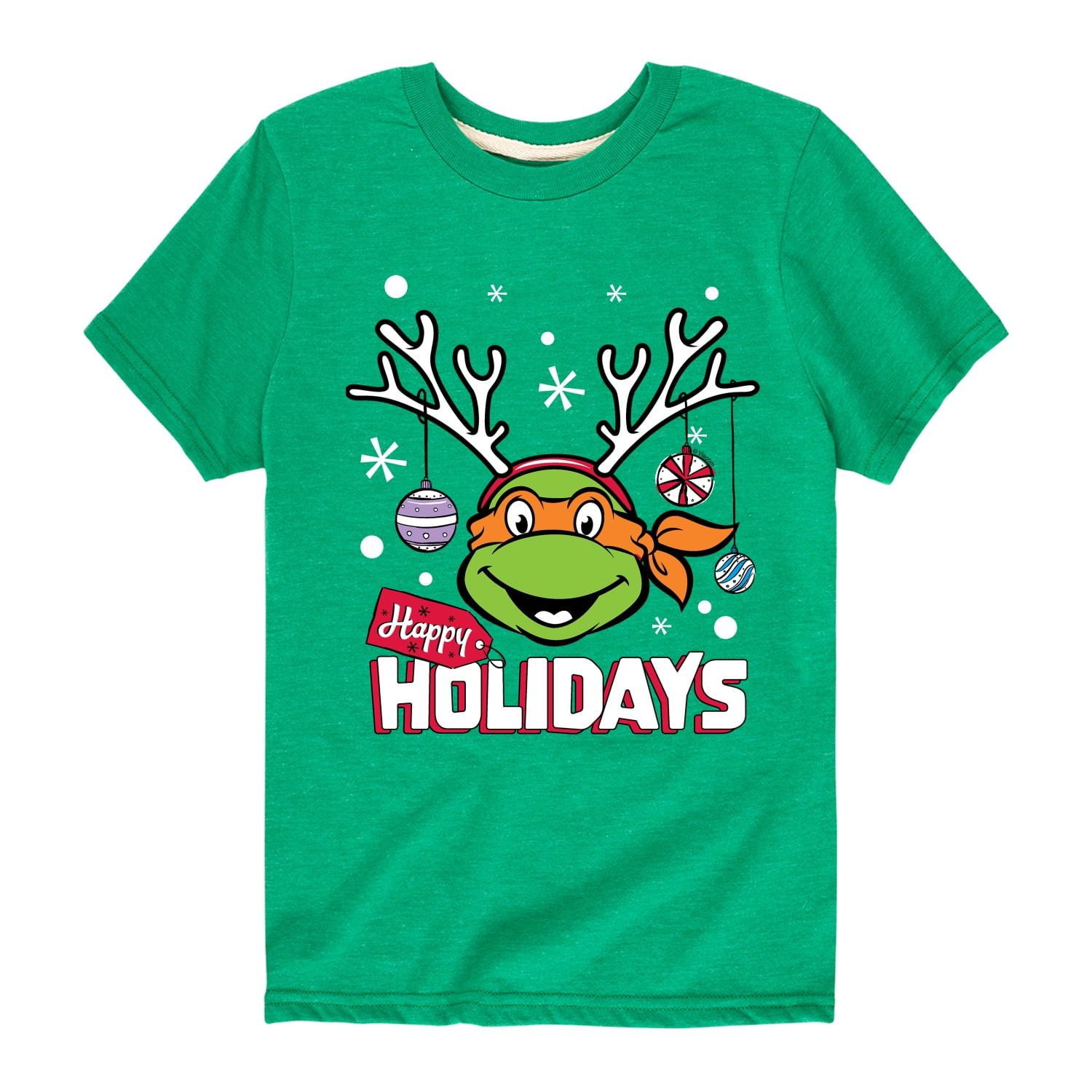 Teenage Muntant Ninja Turtle - Happy Holidays - Toddler And Youth Short ...