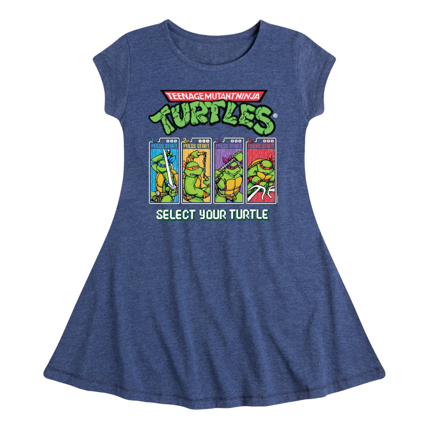Teenage Muntant Ninja Turtle - Select Your Turtle Video Game - Toddler And Youth Girls Fit And ...