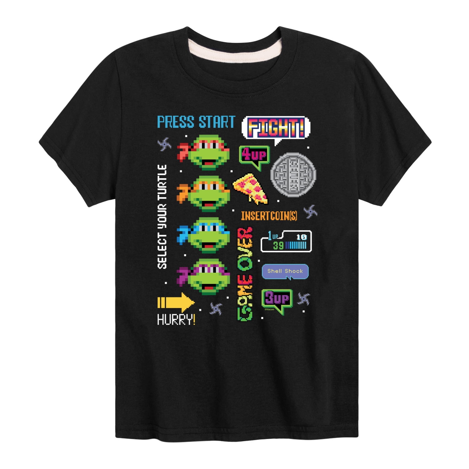 Teenage Muntant Ninja Turtles - Icon Cluster - Toddler And Youth Short ...