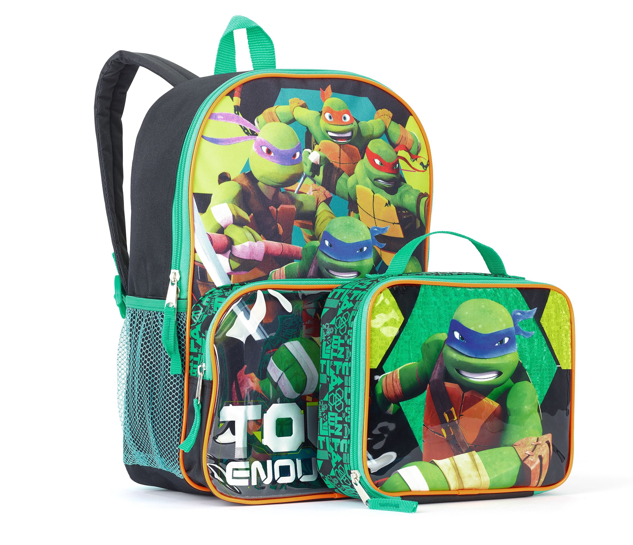 Teenage Muntant Ninja Turtles Tough Turtles Backpack With Lunchbox ...
