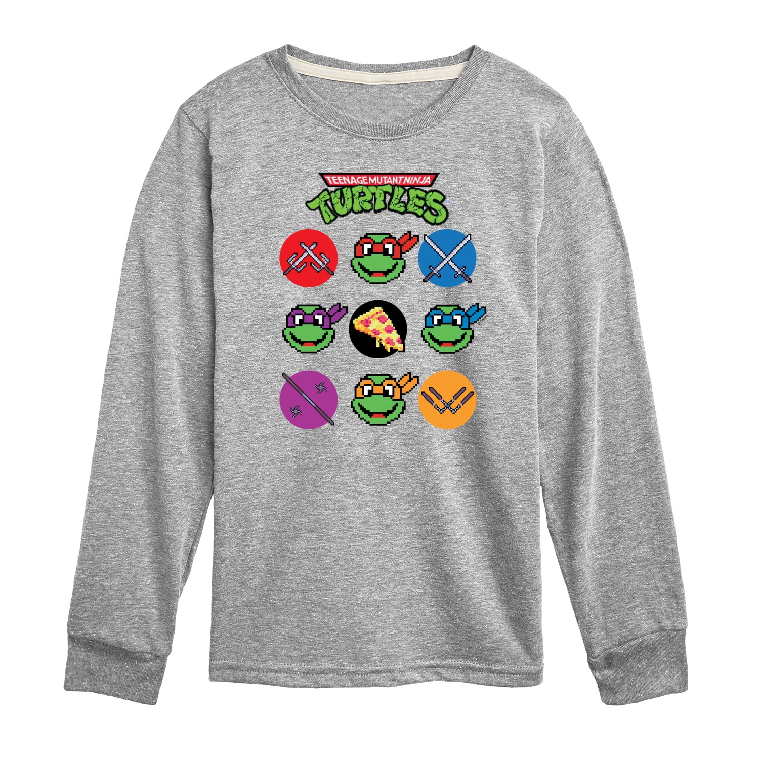 Teenage Muntant Ninja Turtles - Turtles Grid - Toddler And Youth Long ...