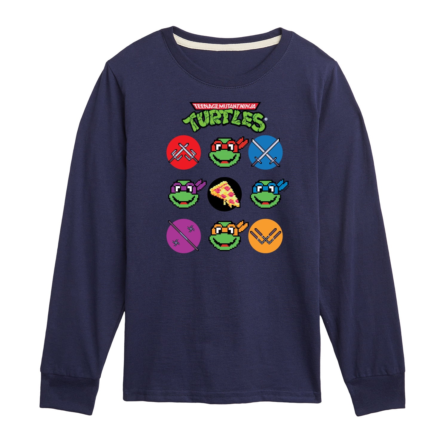 Teenage Muntant Ninja Turtles - Turtles Grid - Toddler And Youth Long Sleeve Graphic T-Shirt ...