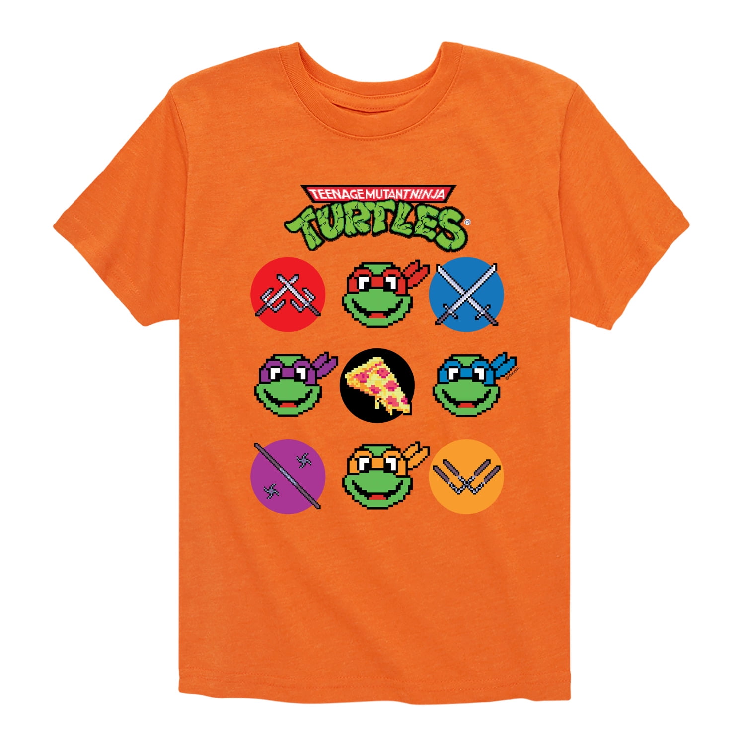 Teenage Muntant Ninja Turtles - Turtles Grid - Toddler And Youth Short ...