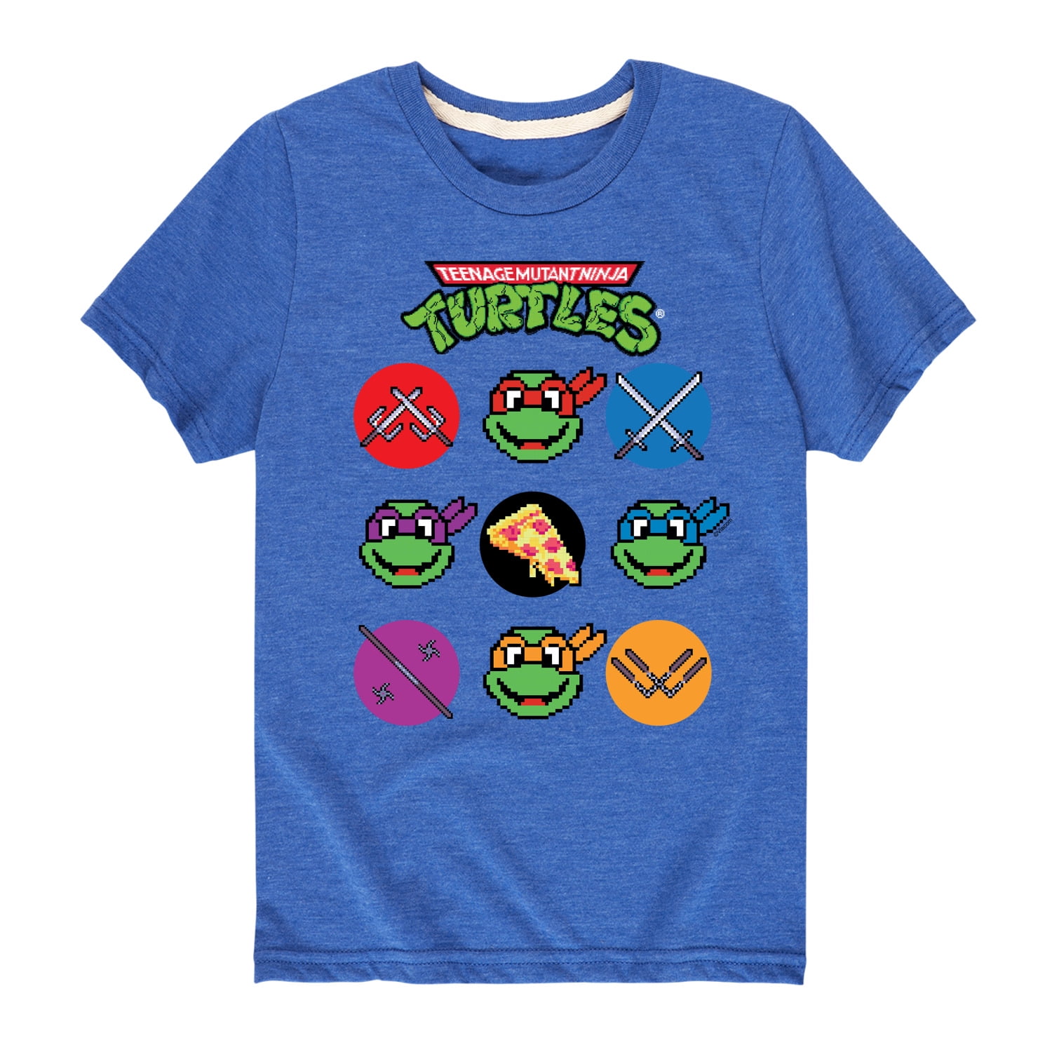 Teenage Muntant Ninja Turtles - Turtles Grid - Toddler And Youth Short ...