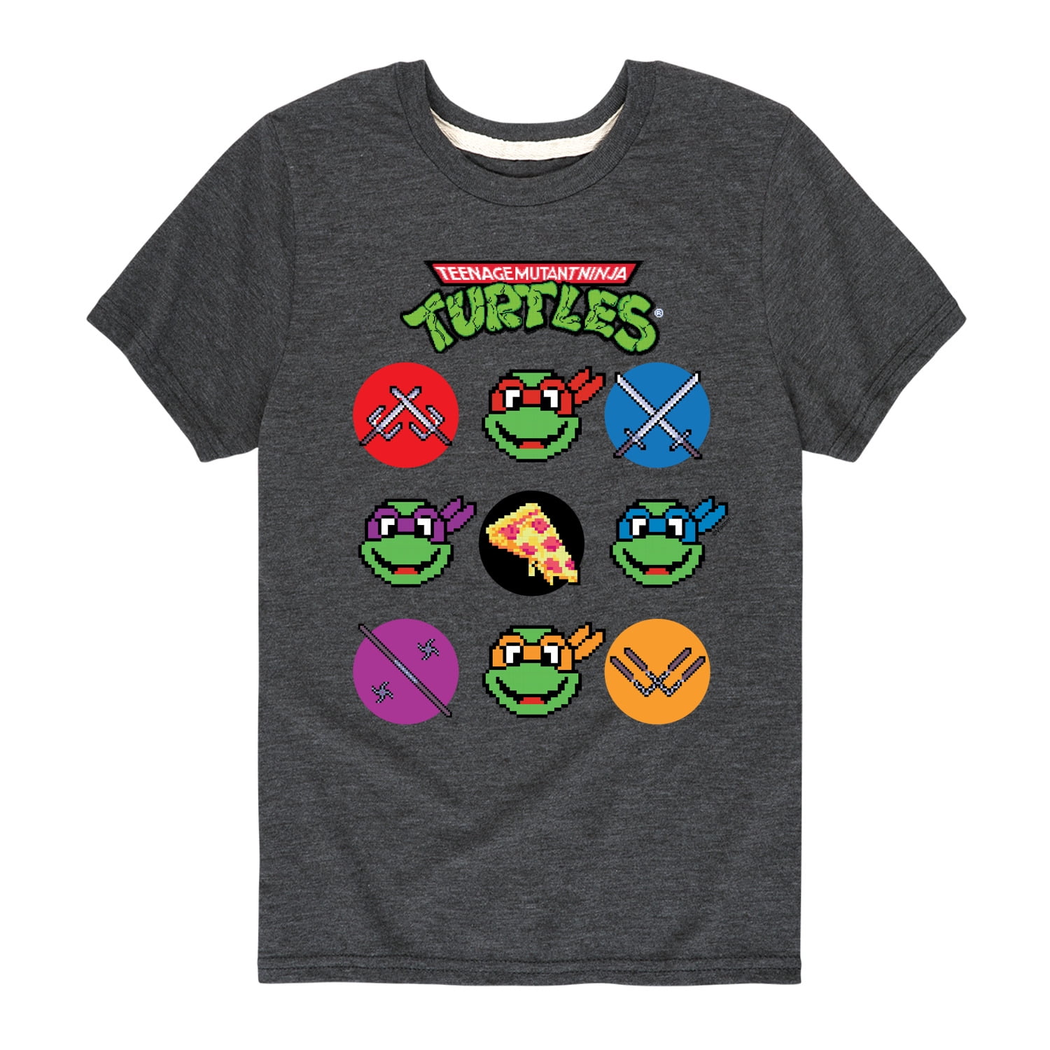 Teenage Muntant Ninja Turtles - Turtles Grid - Toddler And Youth Short ...
