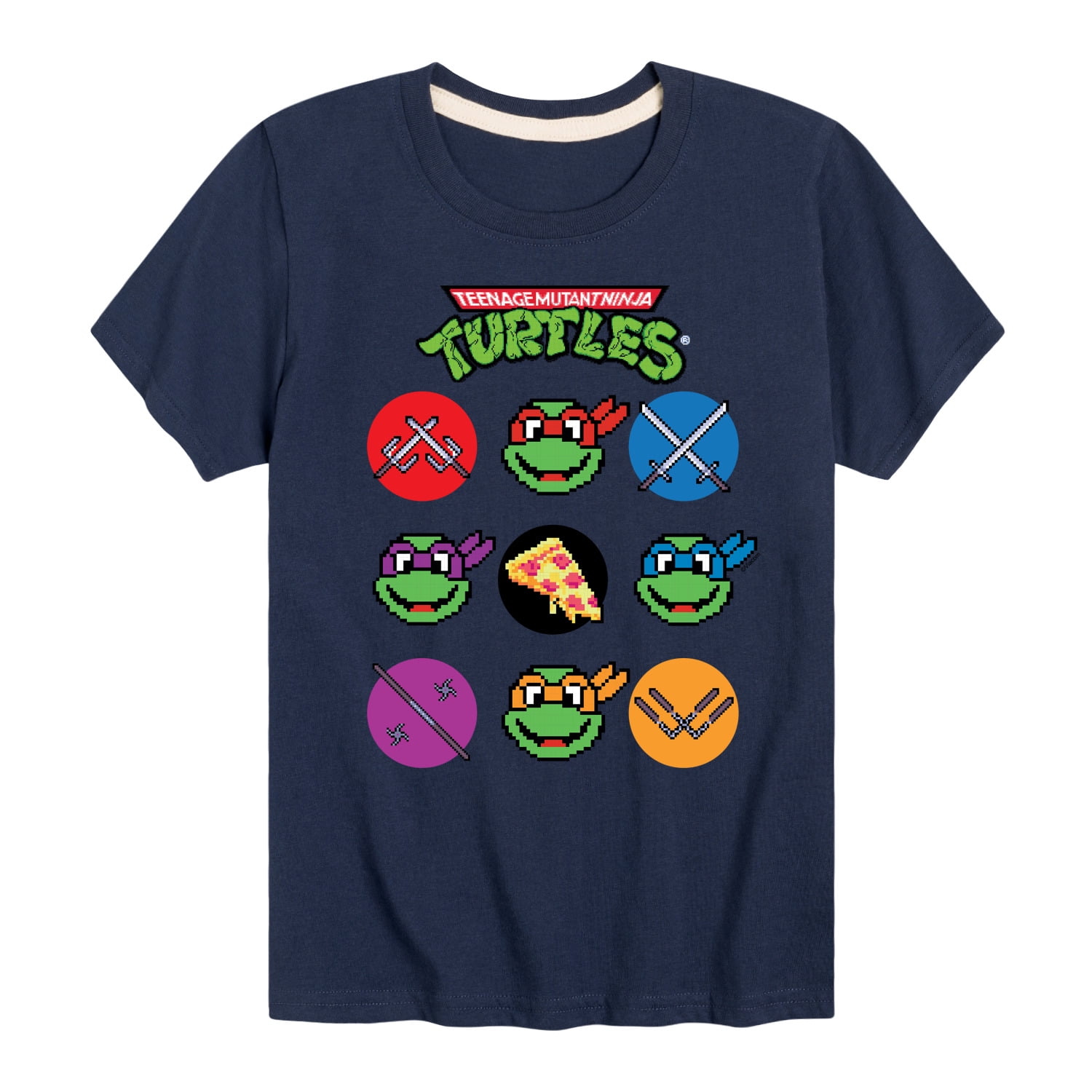 Teenage Muntant Ninja Turtles - Turtles Grid - Toddler And Youth Short ...