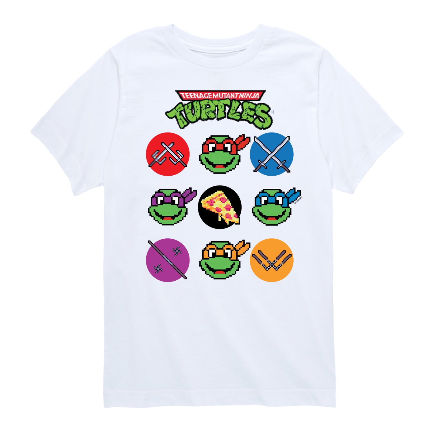 Teenage Muntant Ninja Turtles - Turtles Grid - Toddler And Youth Short ...