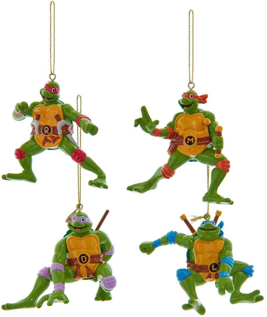 Teenage Mutant Ninja Turtle Blow Mold Ornament Set, 4-Piece Set ...