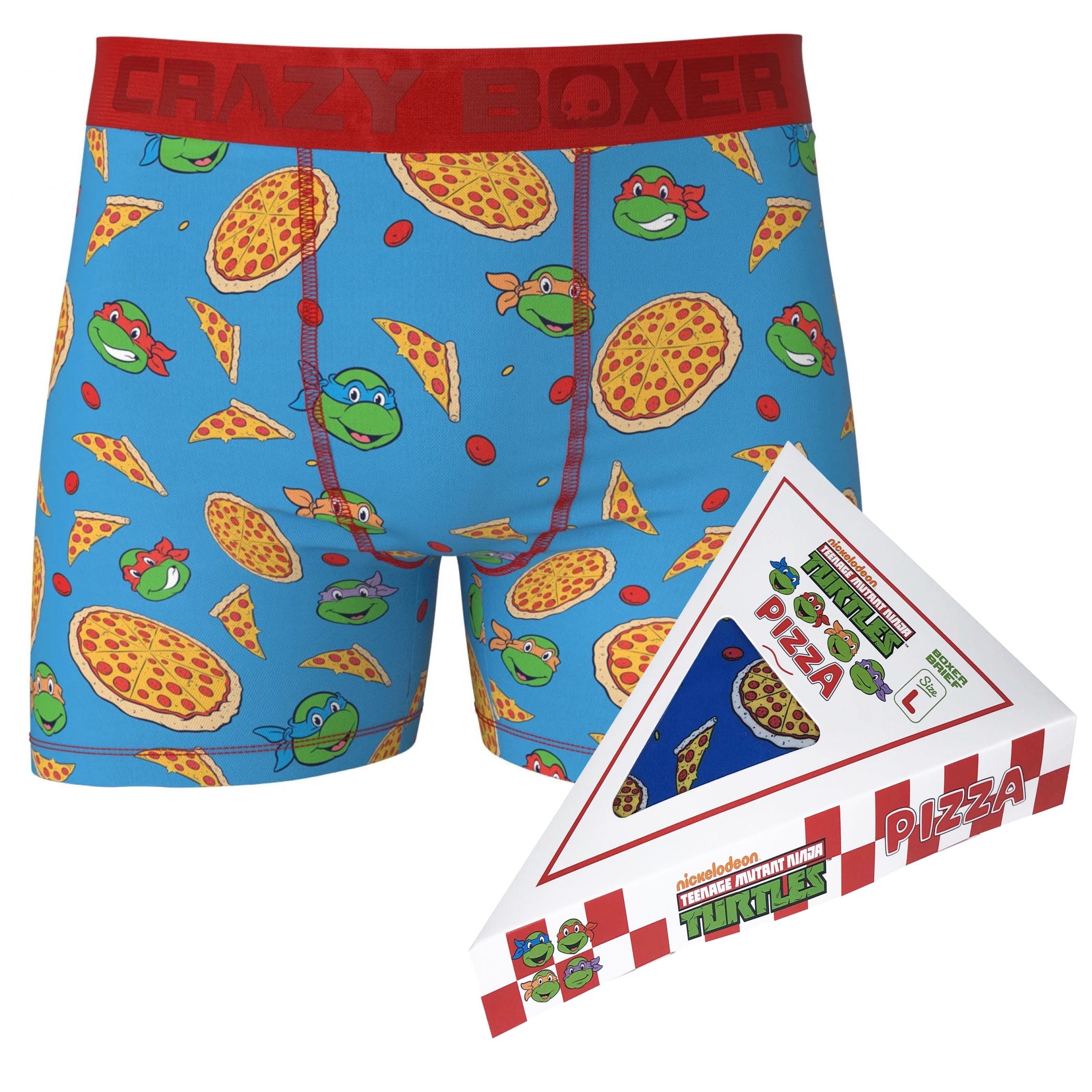 Teenage Mutant Ninja Turtle Boxer Briefs in Pizza Box-Small - Walmart.com
