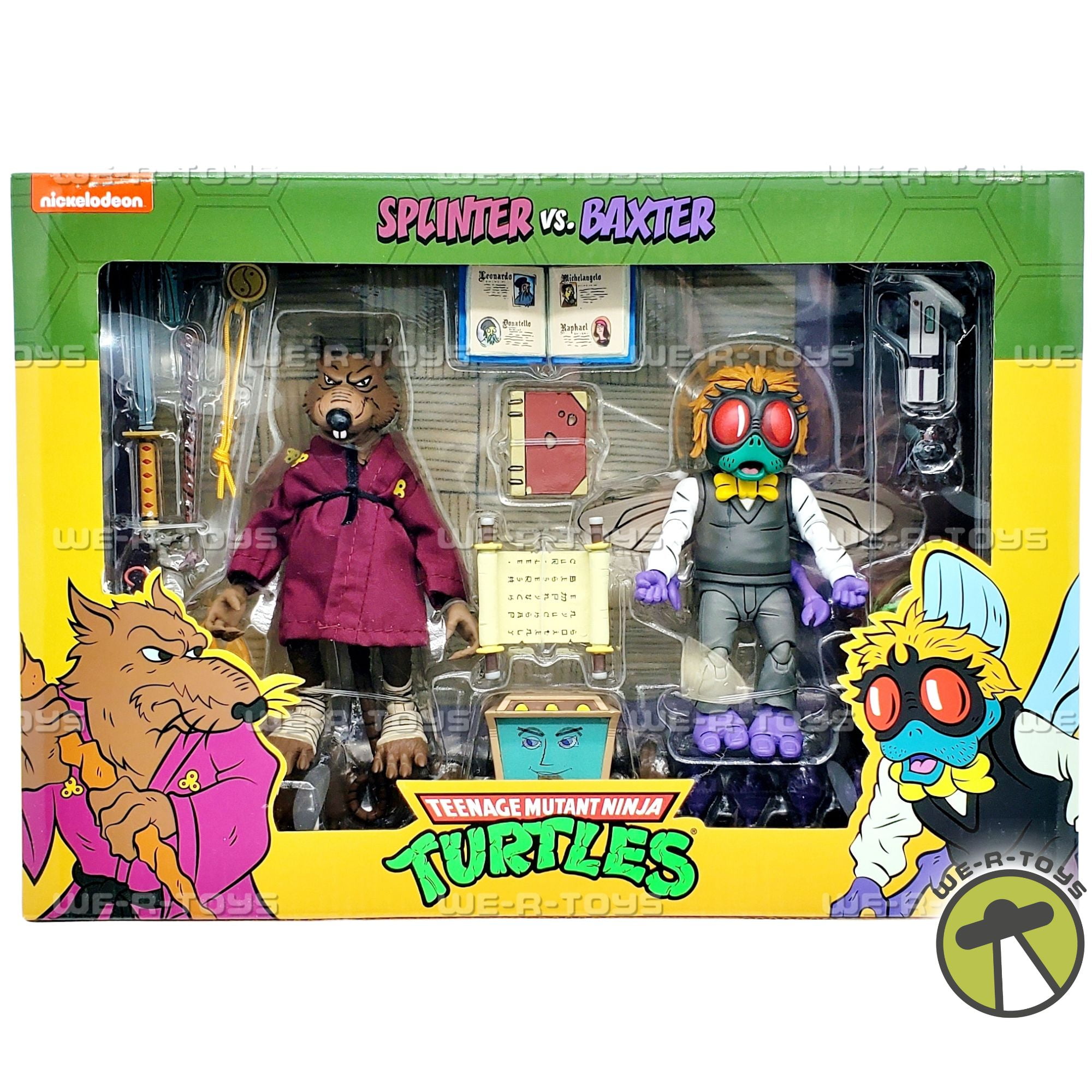 NECA TMNT Toys Action Figure - Teenage Mutant Ninja Turtles Splinter vs ...