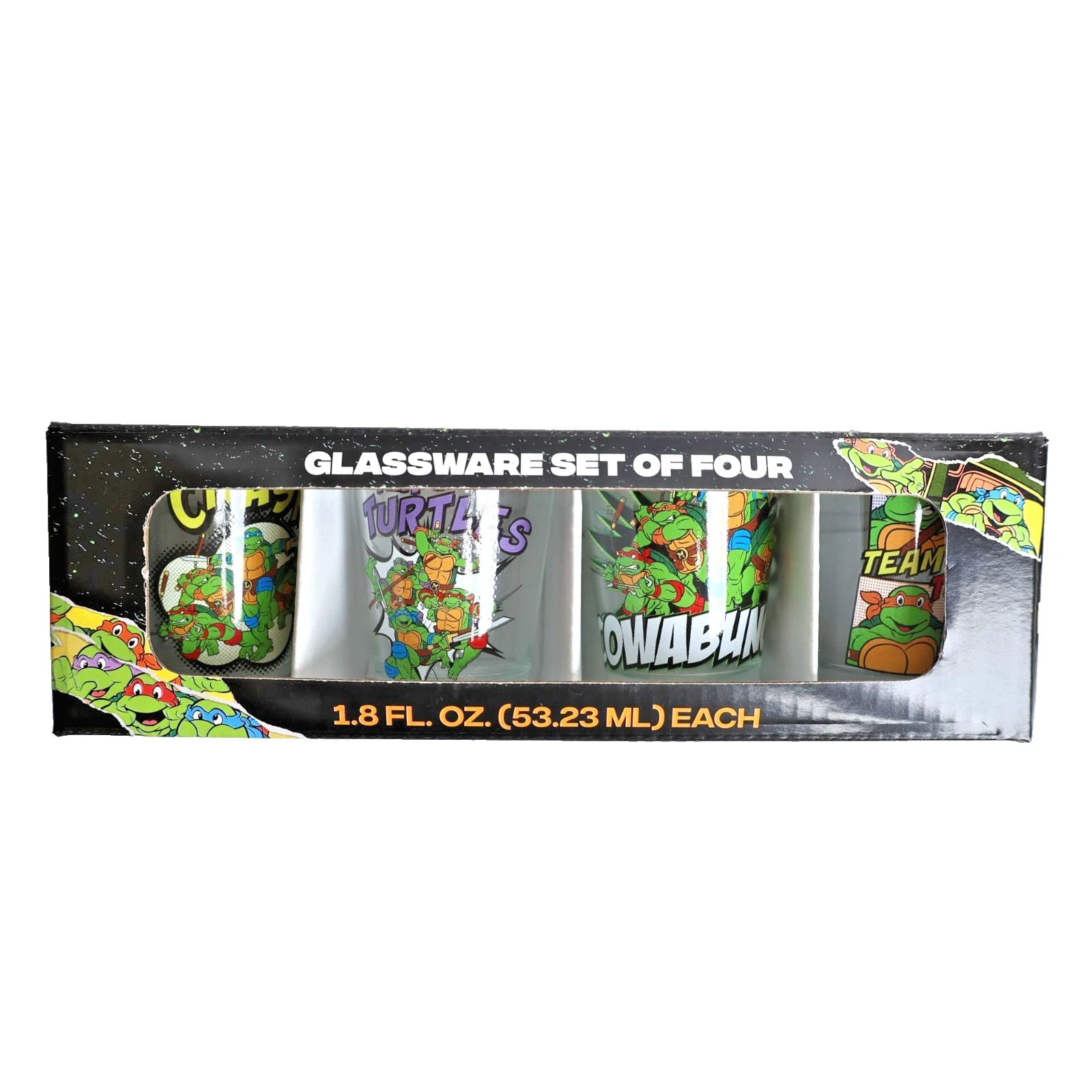 Teenage Mutant Ninja Turtles 1.5oz Glassware Set of 4 – TMNT Shot Glass ...