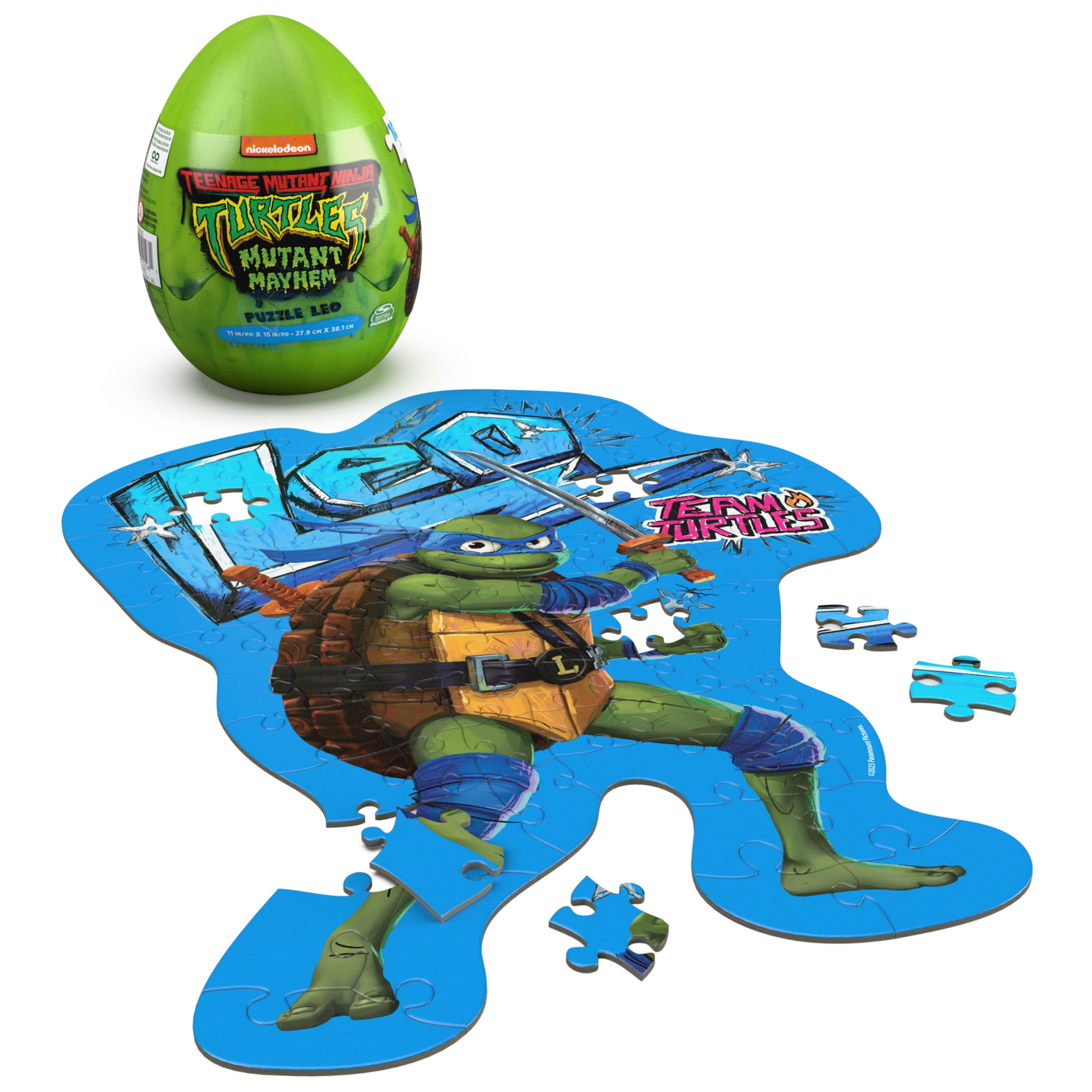 Teenage Mutant Ninja Turtles 100-Piece Leo Puzzle in Egg Package ...