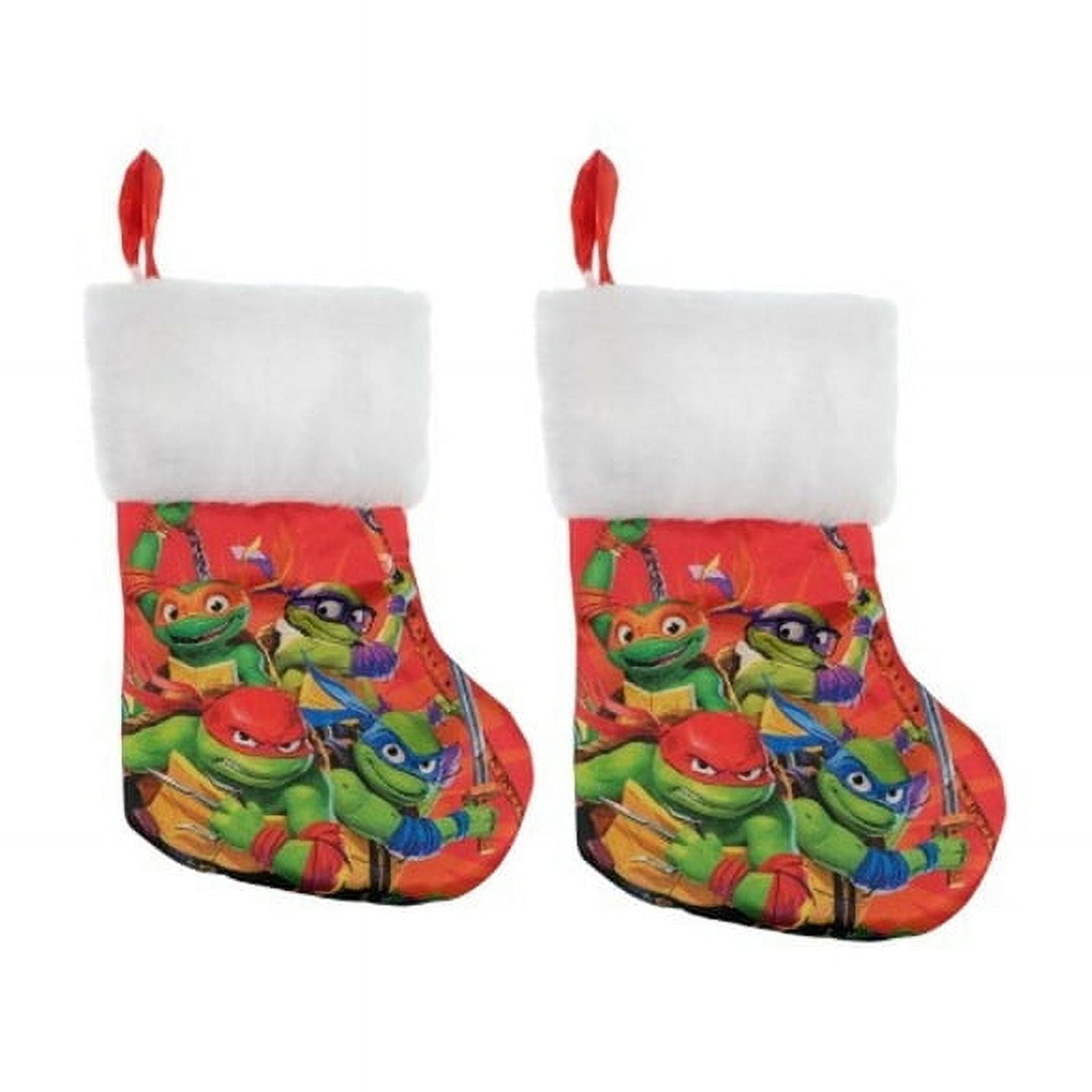 Teenage Mutant Ninja Turtles 2-Pack Mini Satin Christmas Stockings - 8 ...