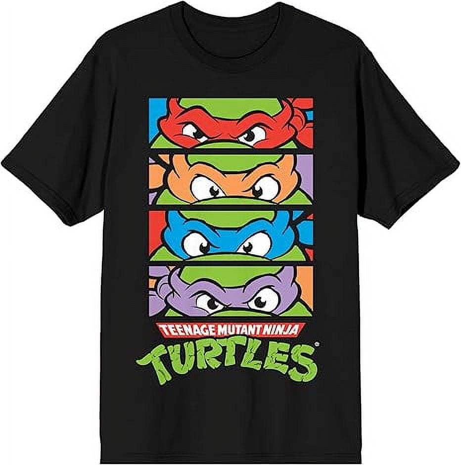 Teenage Mutant Ninja Turtles 4 Panel Black T-Shirt - Walmart.com