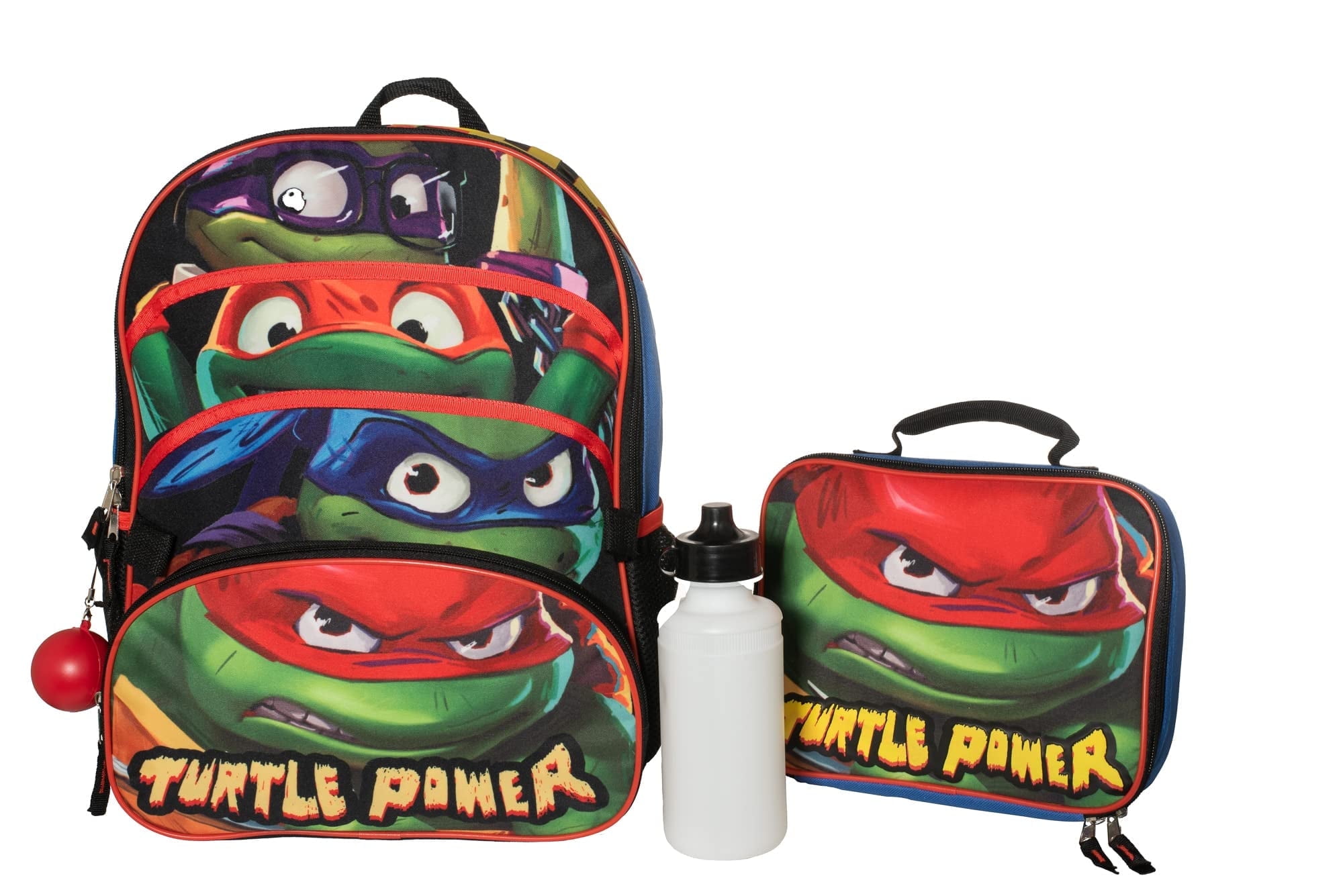 Teenage Mutant Ninja Turtles 4 Piece Backpack Set, Kids 16" School Bag ...
