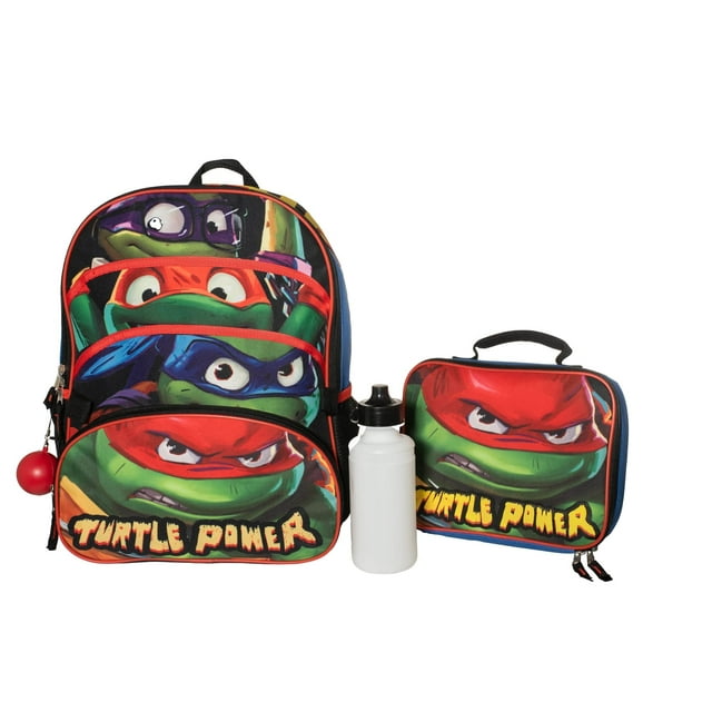 Teenage Mutant Ninja Turtles 4 Piece Backpack Set, Kids 16" School Bag ...