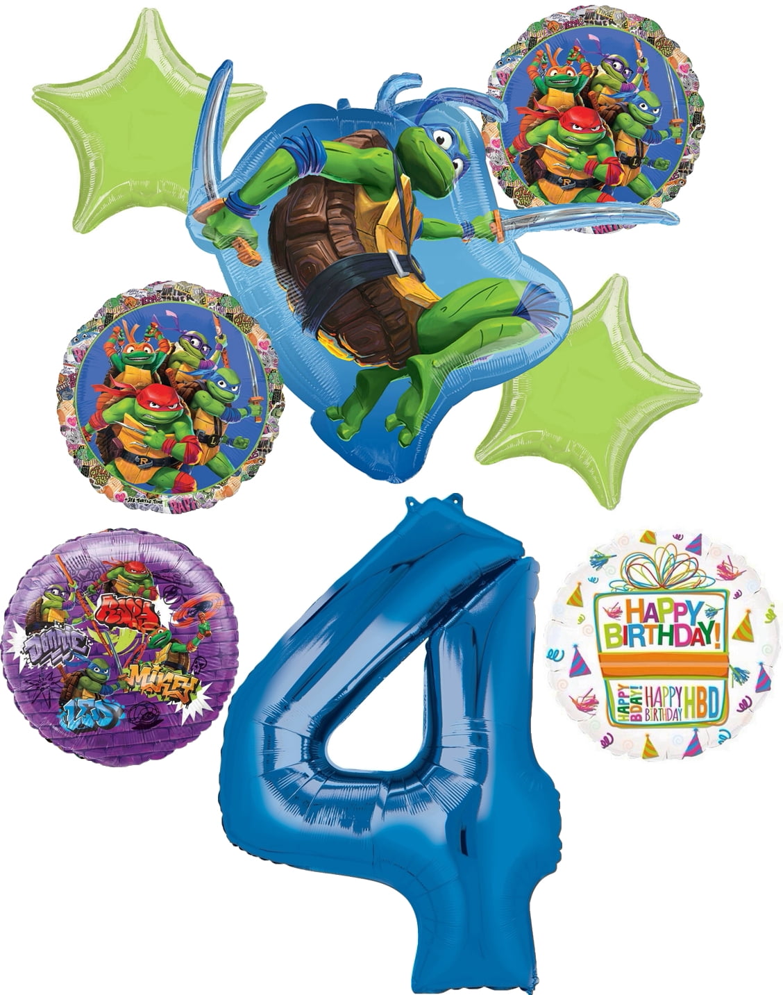 Ninja Turtles Birthday Party Balloons