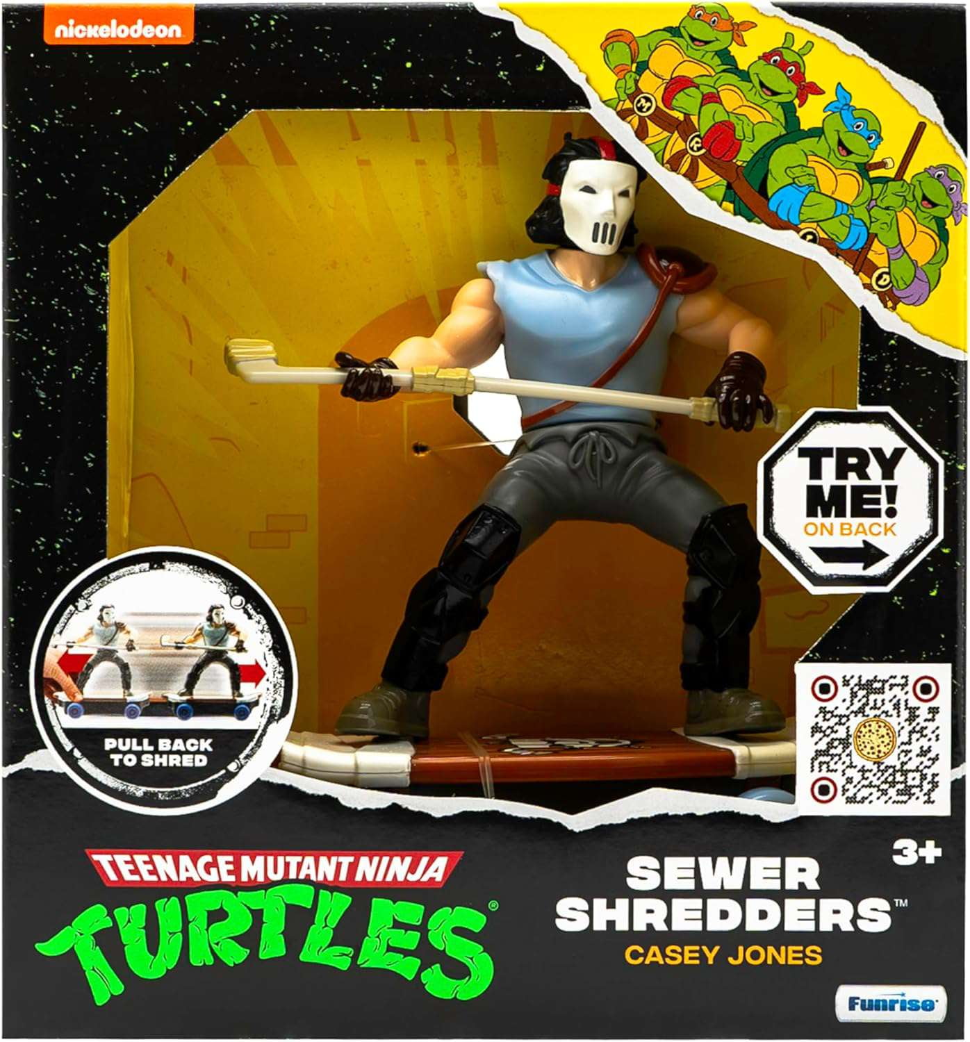 Teenage Mutant Ninja Turtles 5" Sewer Shredders Classic Edition Casey ...