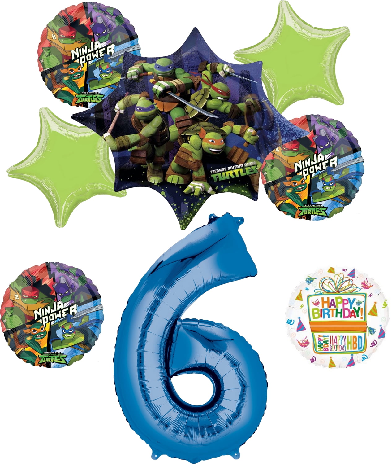 Teenage Mutant Ninja Turtles 6th Birthday Party Supplies and TMNT ...