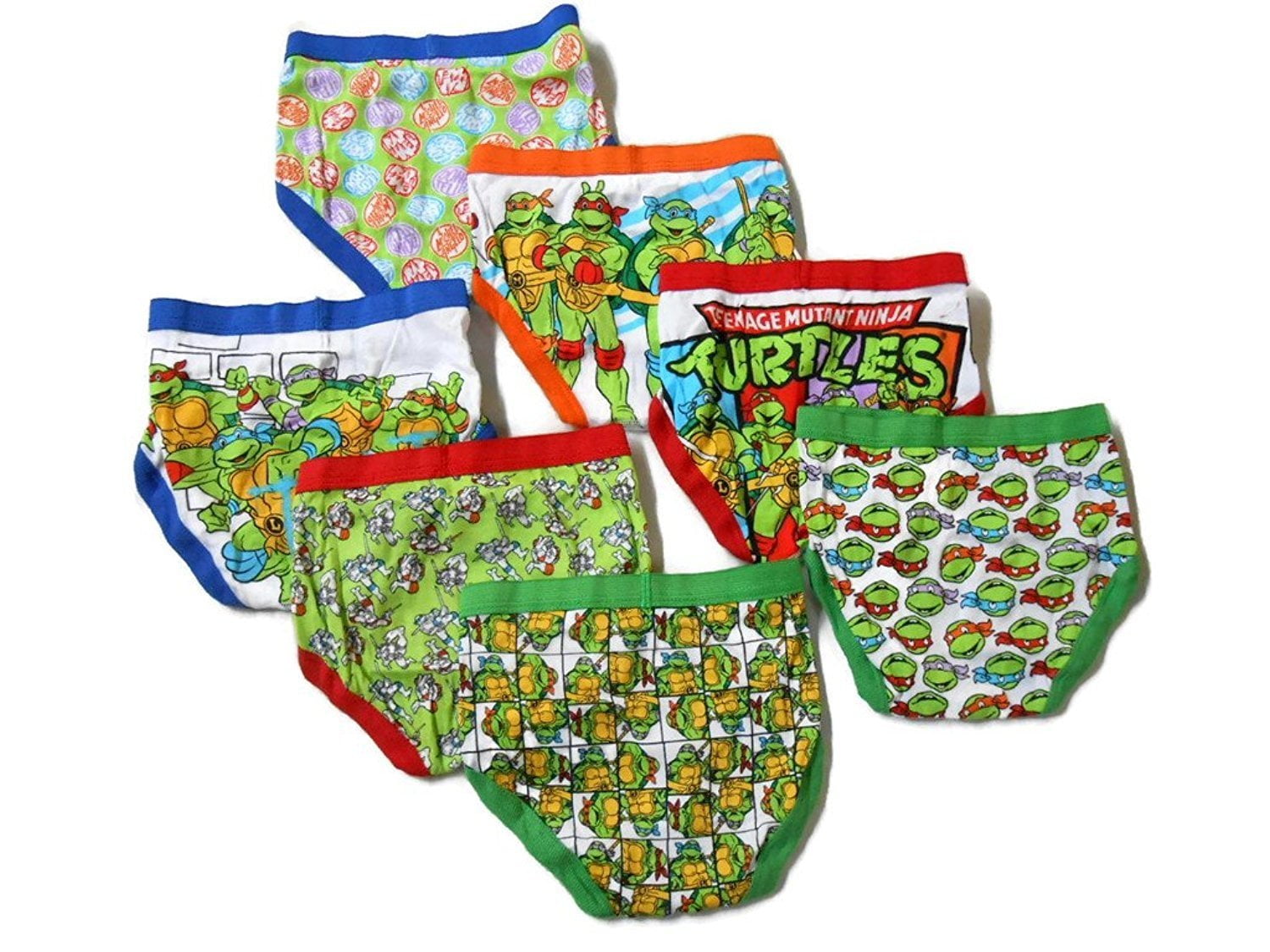 Teenage Mutant Ninja Turtles 7-Pack Boys Briefs - Walmart.com
