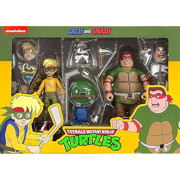 Teenage Mutant Ninja Turtles 7" Scale Zach & Smash Collectible Action ...