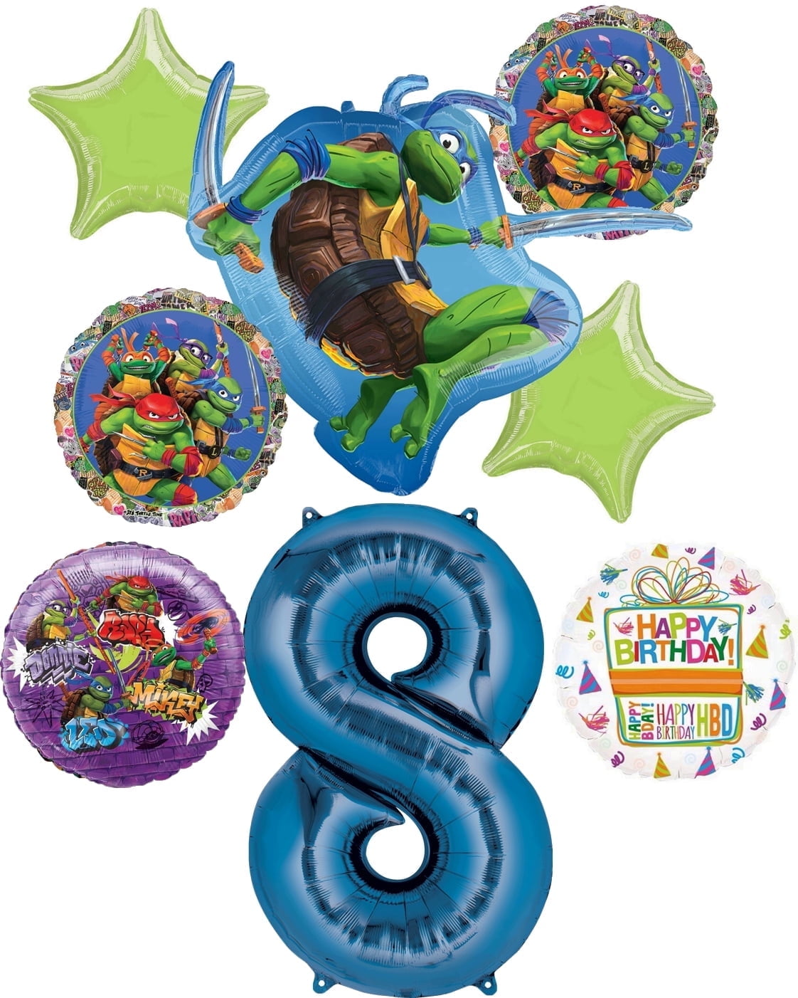 Teenage Mutant Ninja Turtles 8th Birthday Party Supplies and TMNT ...
