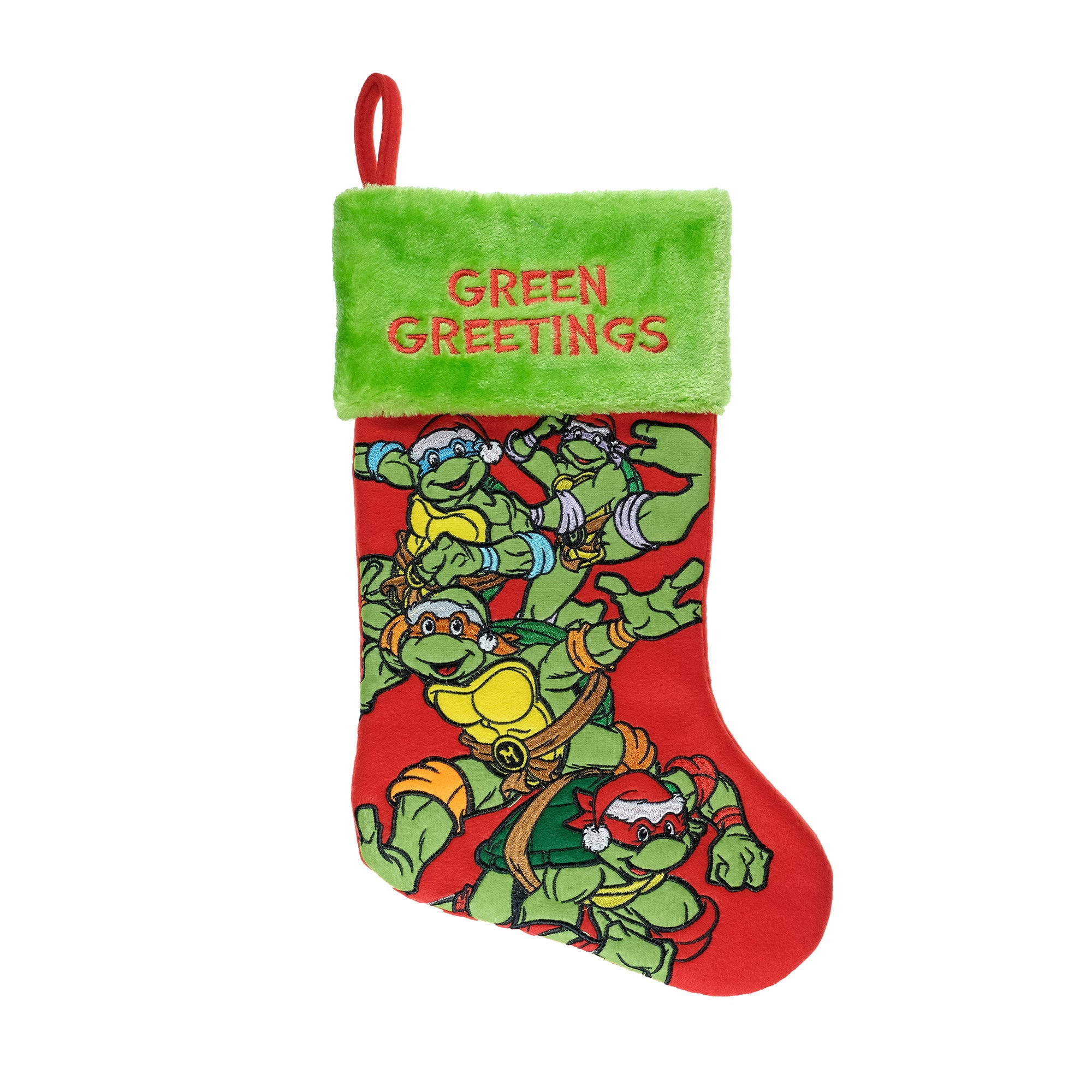 Teenage Mutant Ninja Turtles Applique Holiday Stocking 20" - Walmart.com
