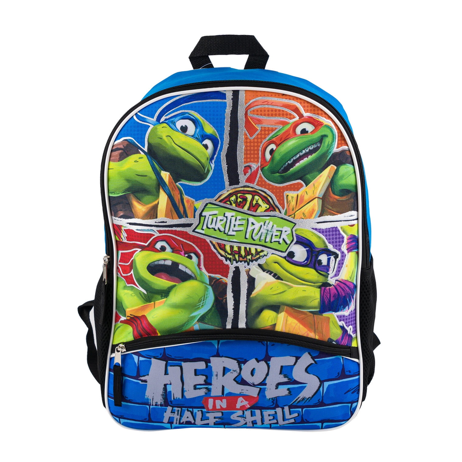 Teenage Mutant Ninja Turtles Backpack - 16" - Deluxe - Microsilk & 2 ...